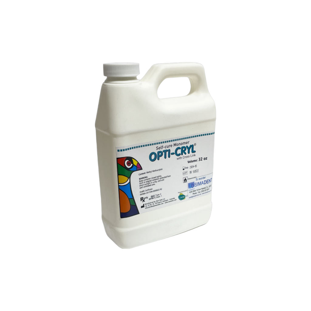 Liquid Acrylic Self Curing Bottle X 32 Oz - Simadent USA